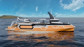 Hexa: U-Boat Worx and Uros Pavasovic unveil 50m support vessel concept